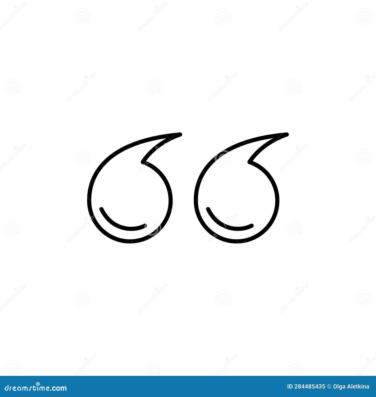 Quote Icon Vector for Web and Mobile App. Quotation Mark Sign and ...