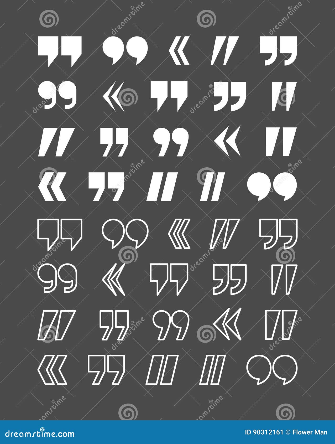 Quote Icon. Quotation Paragraph Symbol. Double Comma Mark. Bubble ...