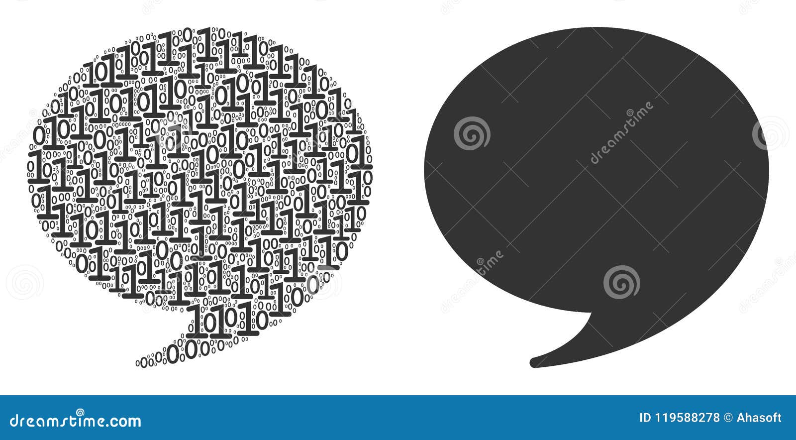 Quote Mosaic of Binary Digits Stock Vector - Illustration of digit ...