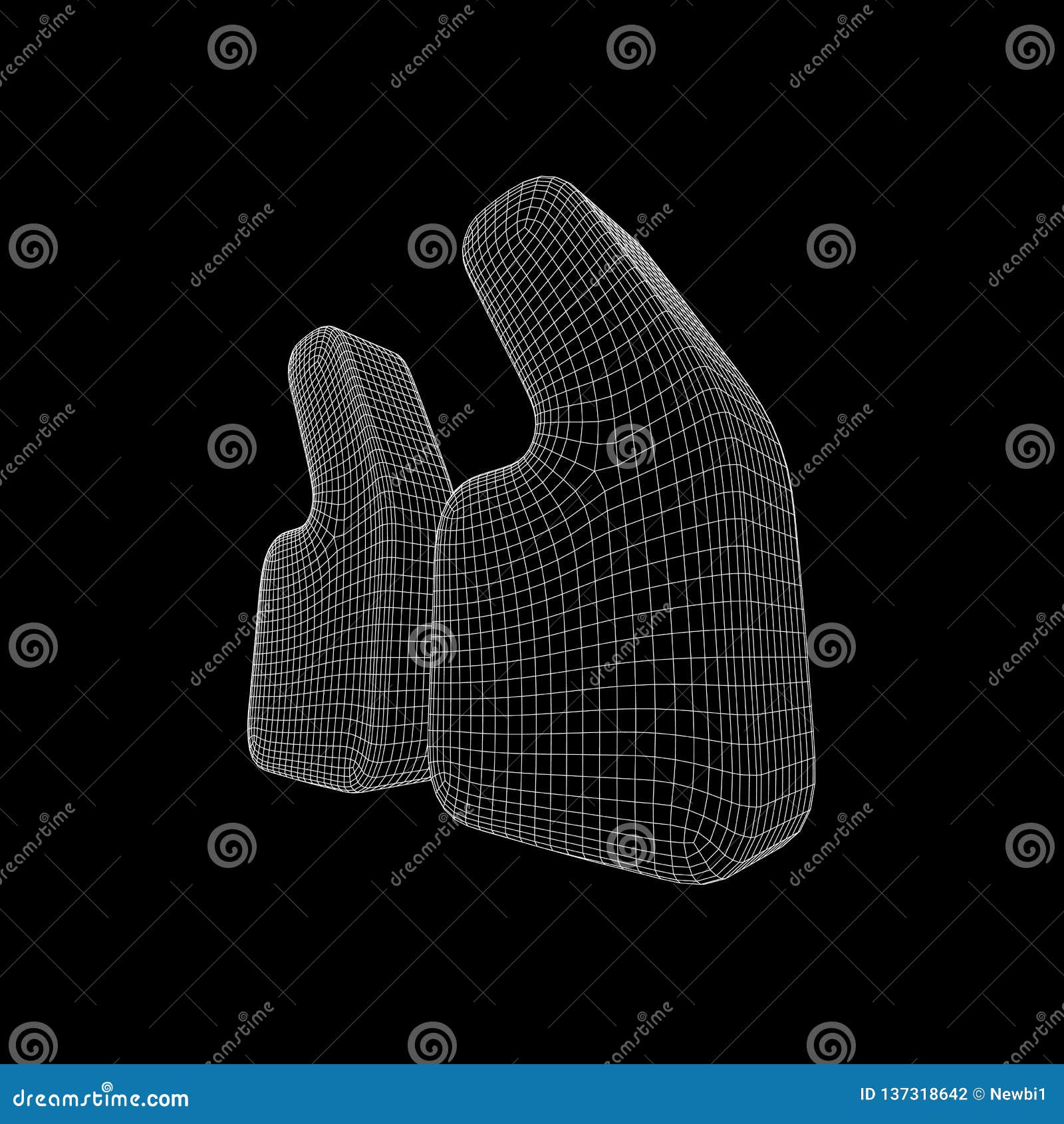 Quote sign abstract mesh stock vector. Illustration of media - 137318642