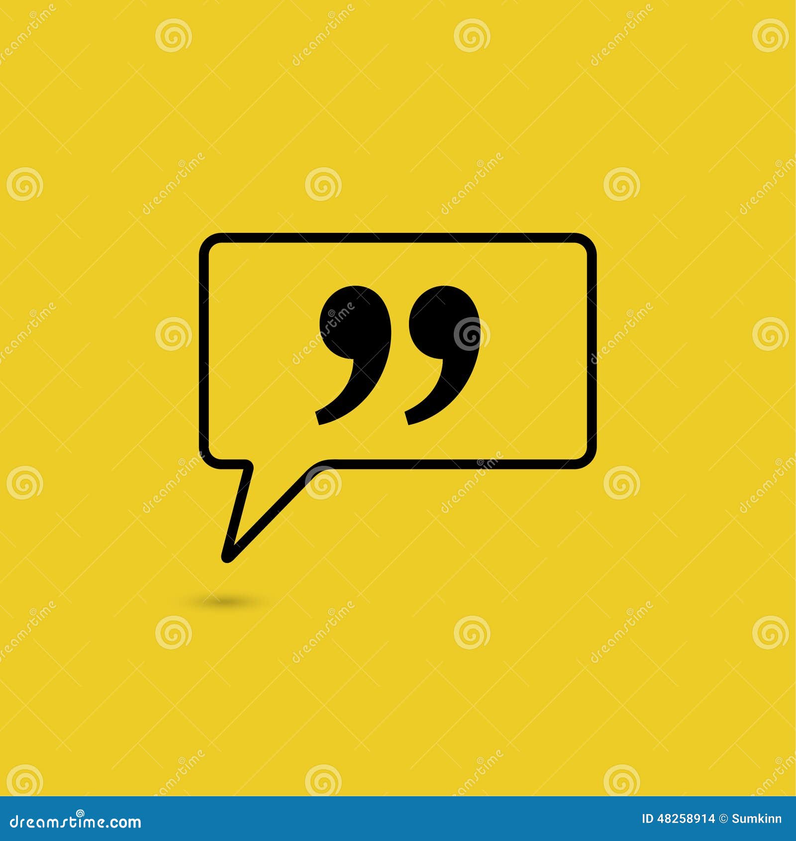 Quote Sign Icon Text Concept Message Bubble Dialog Symbol Quotation ...