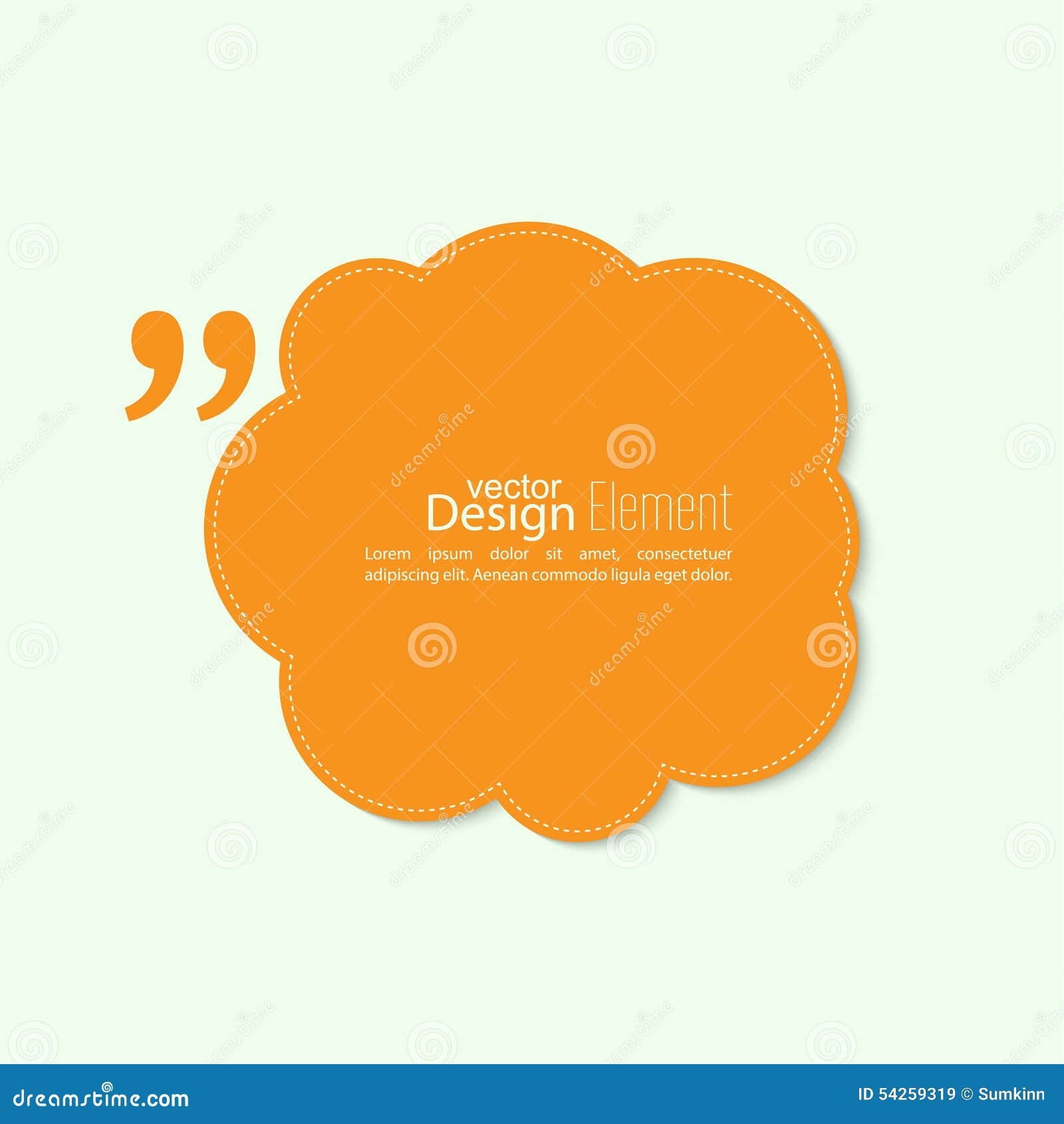 Quote sign icon stock vector. Illustration of bubble - 54259319