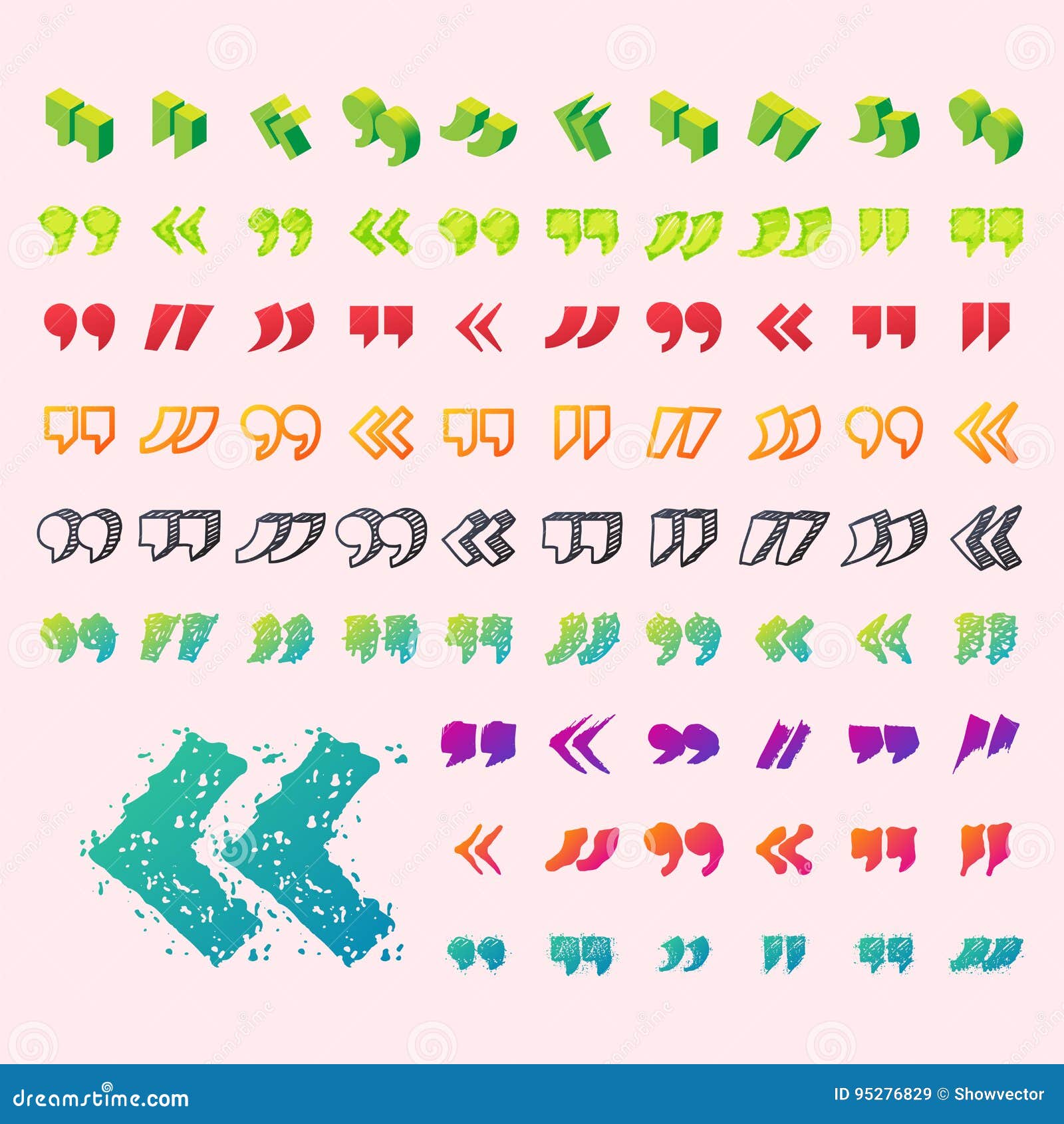 Symbol Quotation Mark Outline Font In Outline Bubble Style Isolated On ...