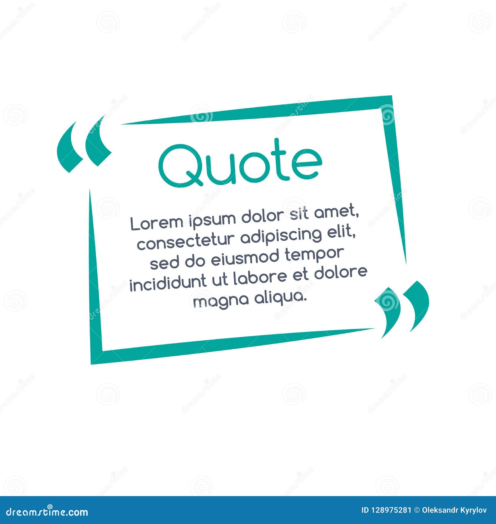 Quote Speech Bubble, Template, Text in Brackets, Citation Frame, Quote ...