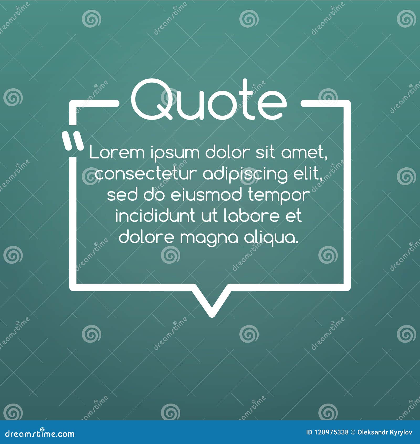 Quote Speech Bubble, Template, Text in Brackets, Citation Frame, Quote ...