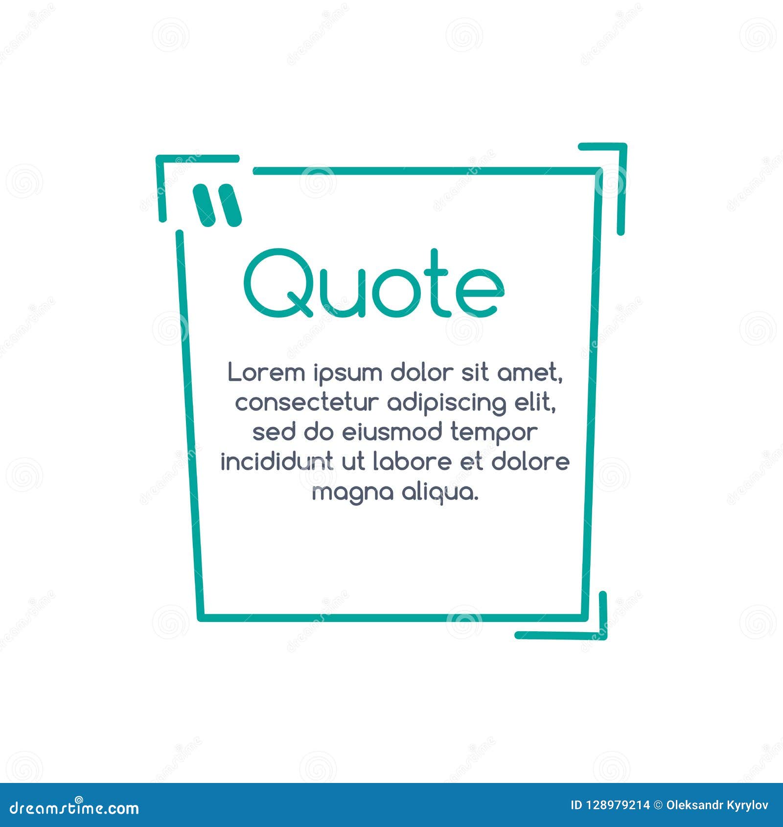 Quote Speech Bubble, Template, Text in Brackets, Citation Frame, Quote ...