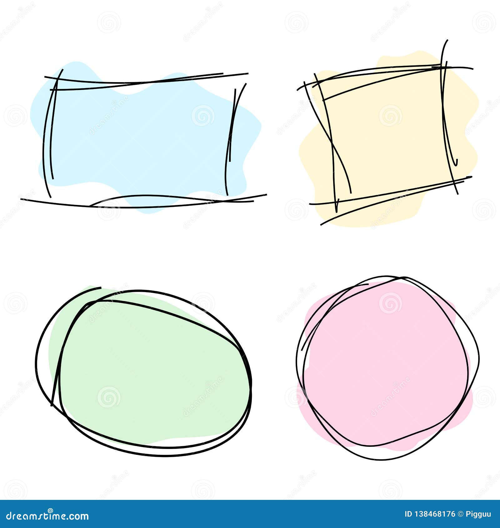 Pastel Color Blank Quote Speech Bubbles Set Vector Illustration ... Pastel Color Blank Quote Speech Bubbles Set Vector Illustration ...