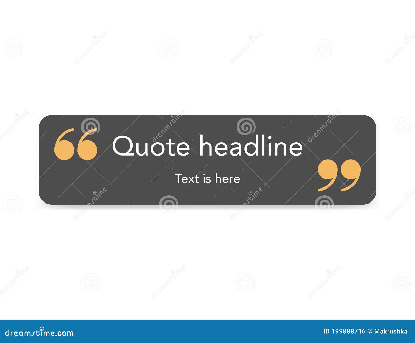 Quotation Text Template With A Simple Frame Cartoon Vector ...