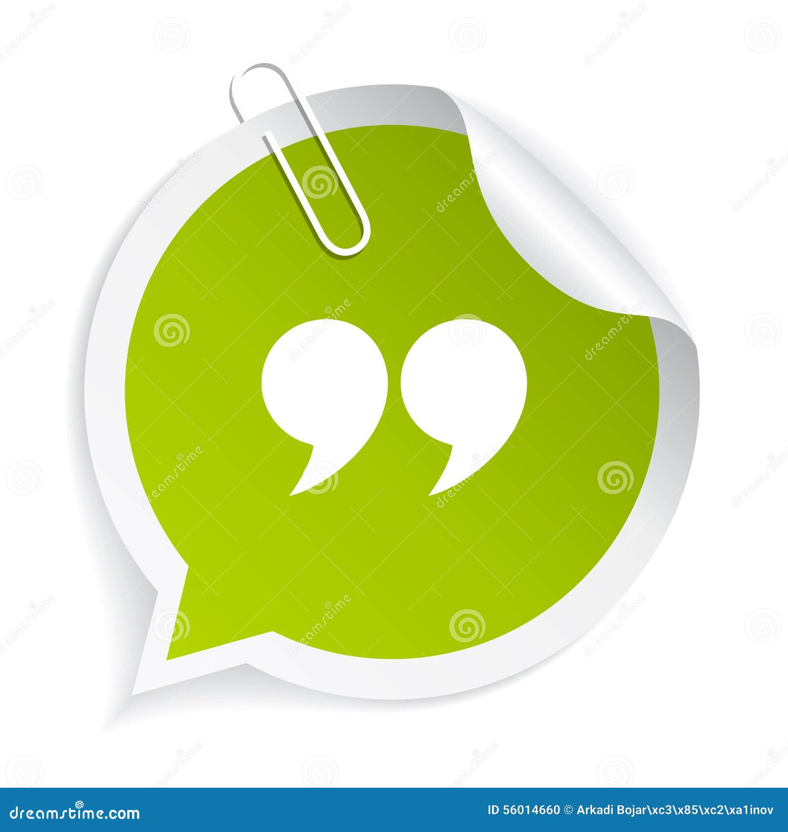 Quote sticker stock vector. Illustration of information - 56014660