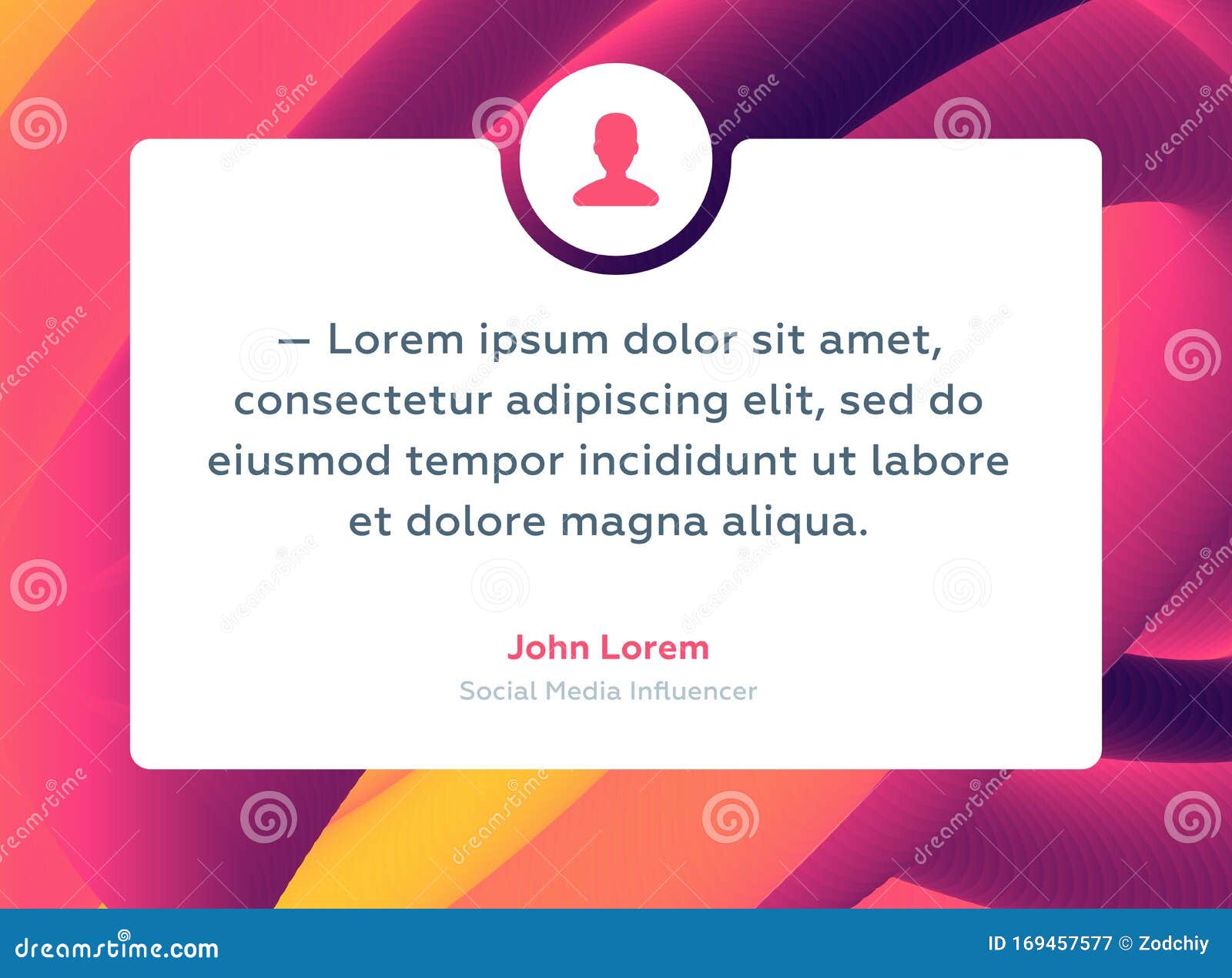 The Quote Template on an Abstract Background Stock Illustration ...