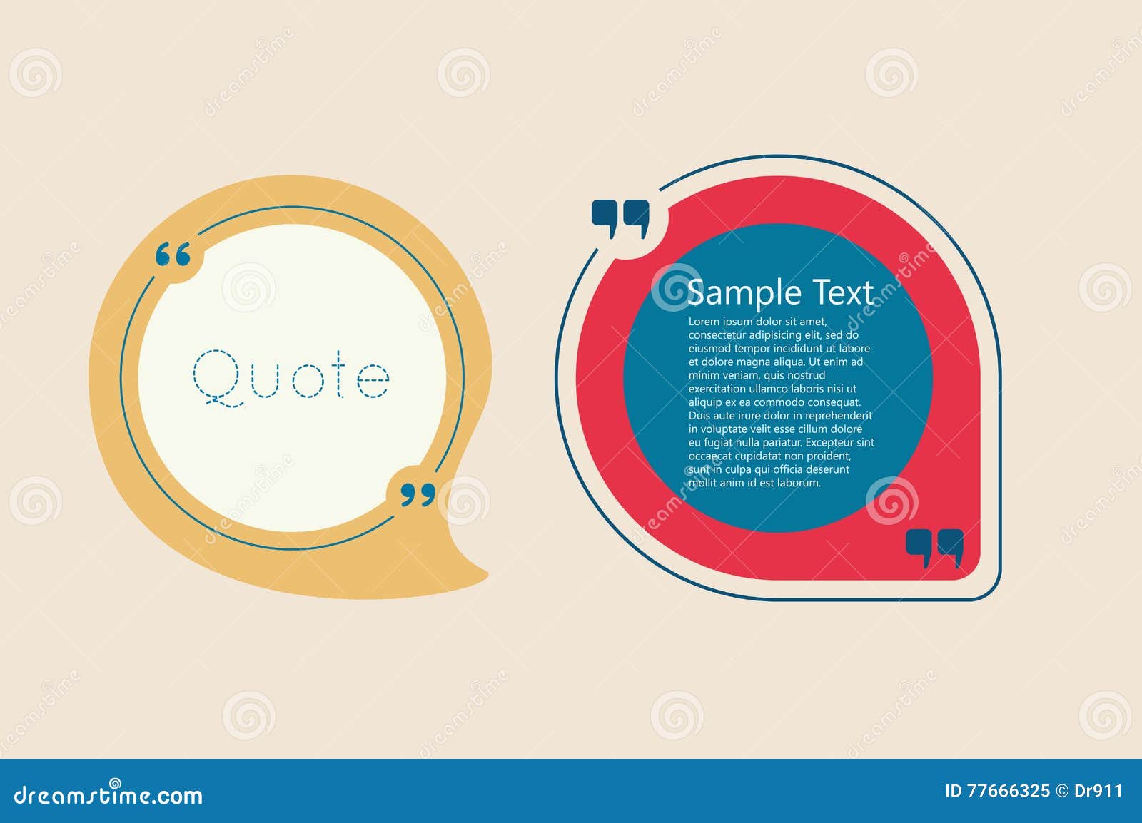 Quote Text Box Frame. Quotation Comment Speech Message Texting Template ...