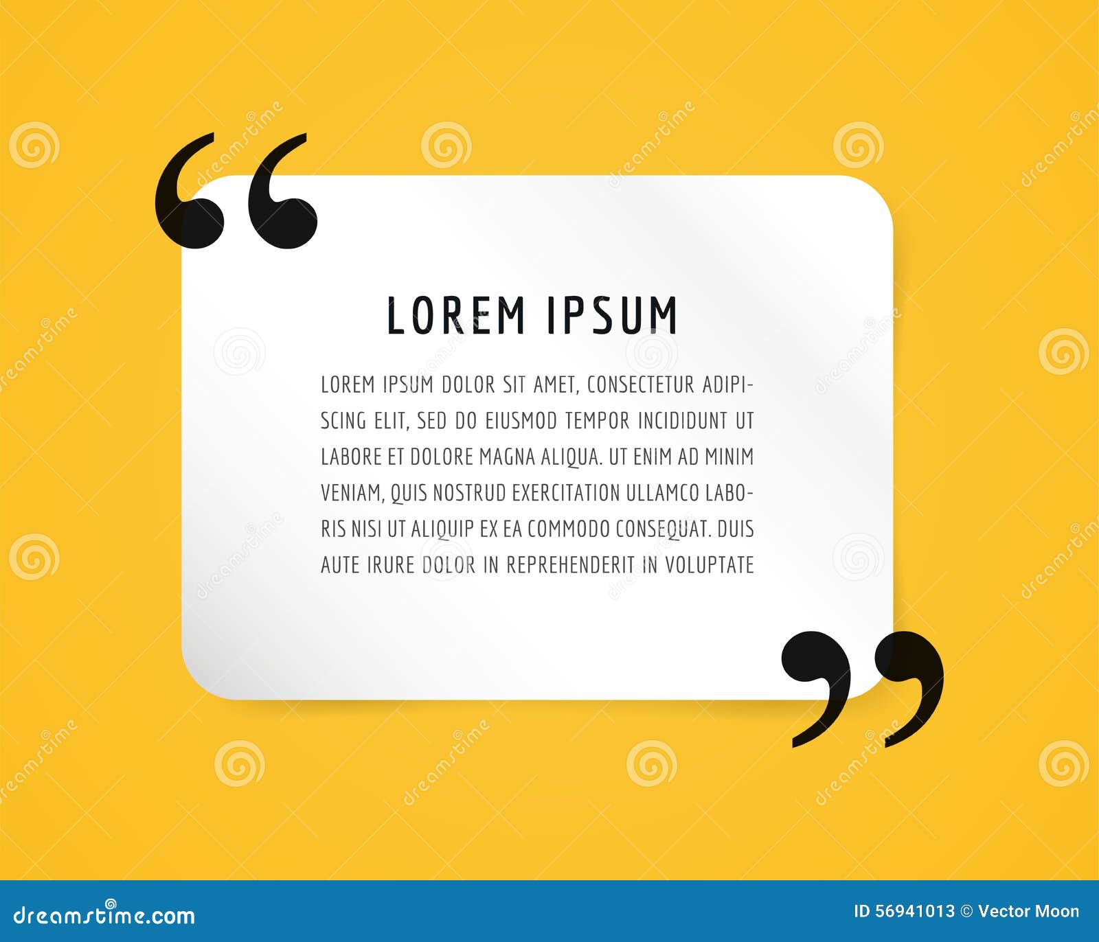 Quote Text Bubble. Commas, Note, Message and Stock Vector ...