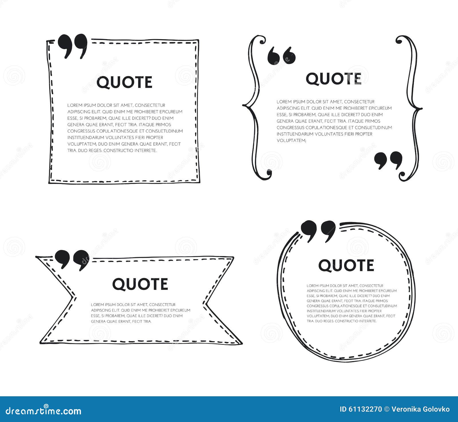 Quote text bubble stock vector. Illustration of comic - 61132270