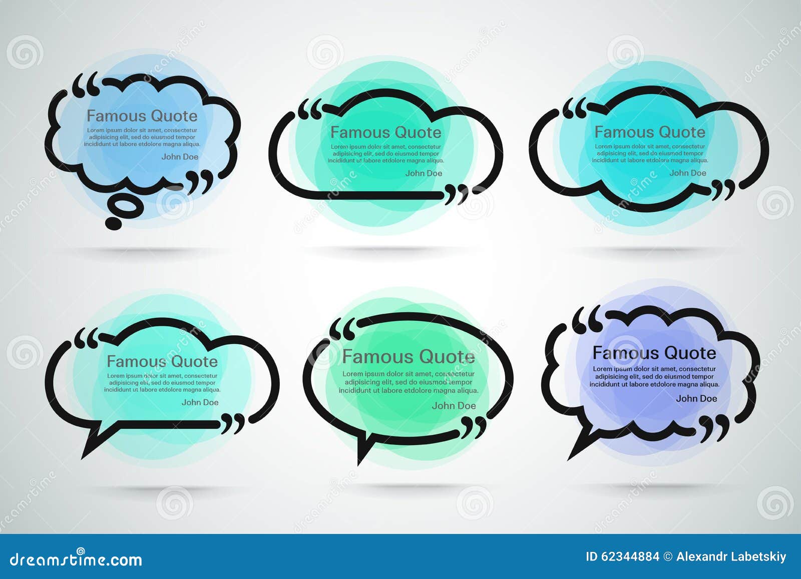 Quote vector border set stock vector. Illustration of frame - 62344884