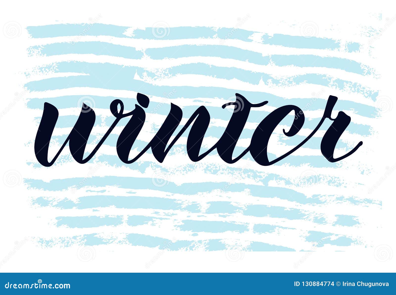 Quote Winter. Winter Lettering. Hand Lettered Stock Illustration ...