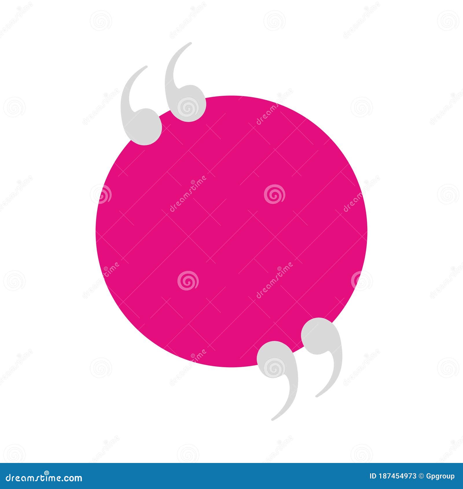 Quotes with Communication Circle Vector Design Stock Vector ...