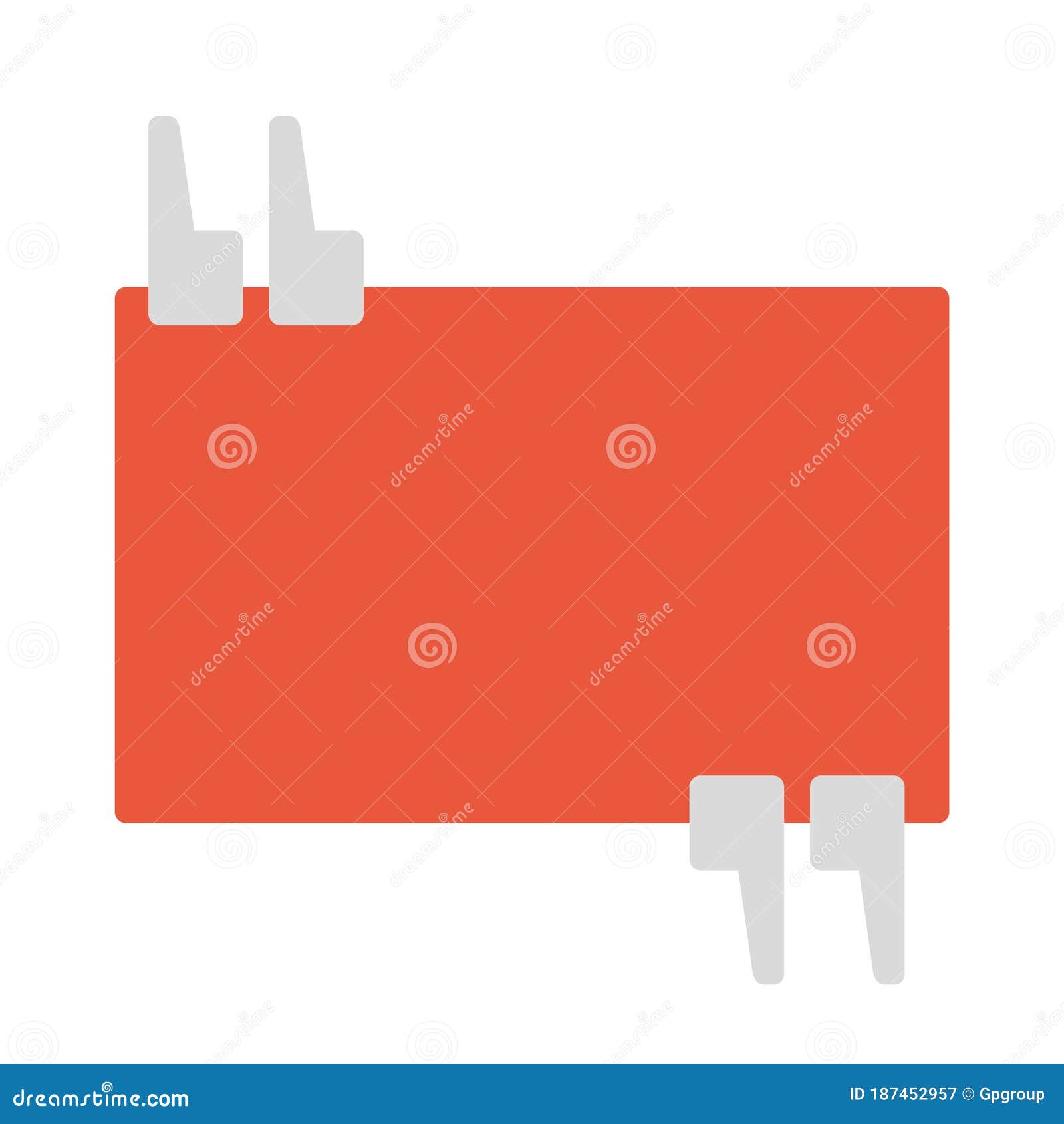 Quotes with Communication Frame Vector Design Stock Vector ...