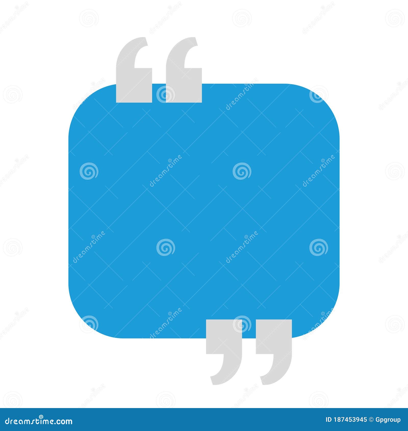 Quotes with Communication Frame Vector Design Stock Vector ...