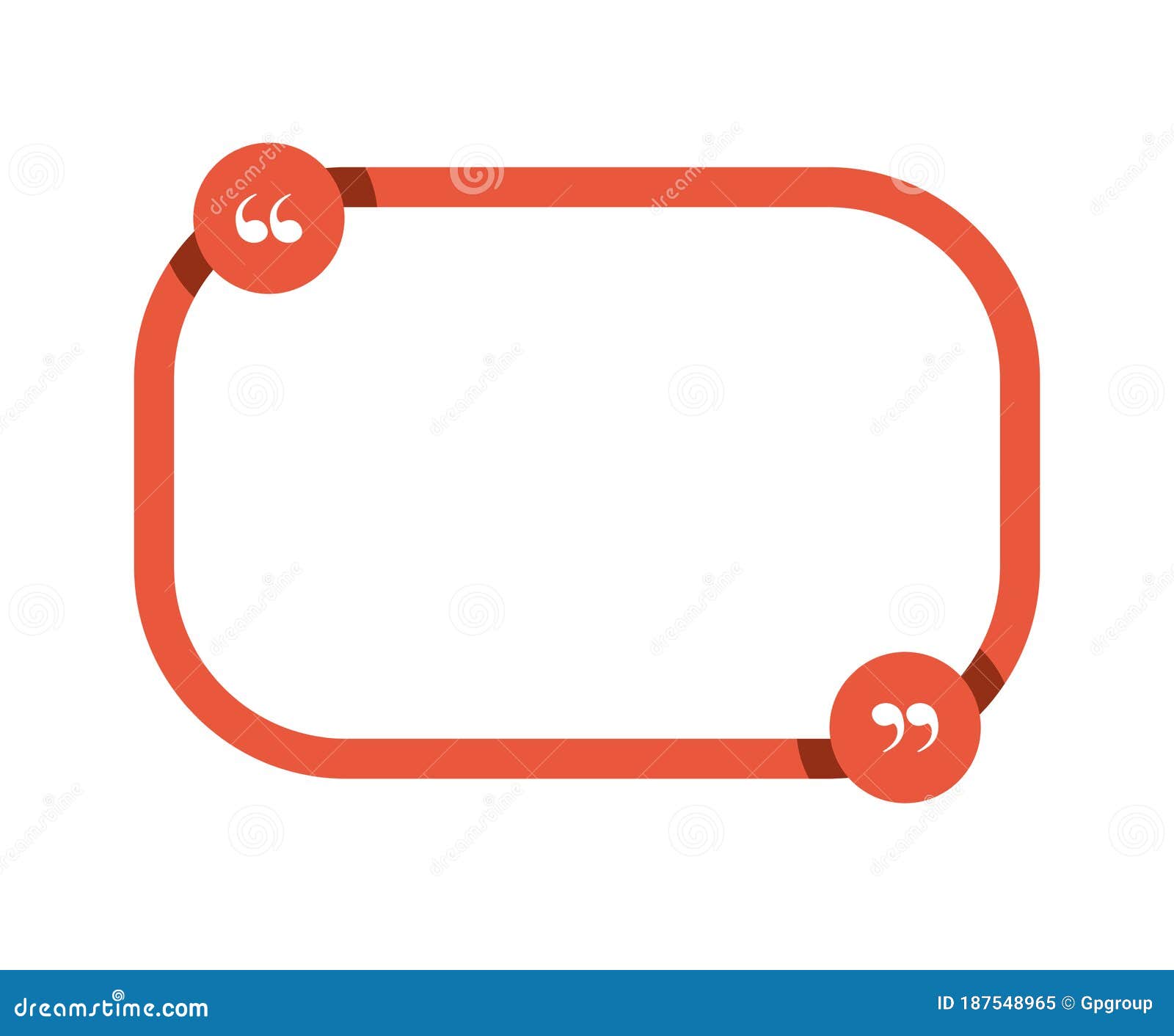 Quotes with Communication Frame Vector Design Stock Vector ...