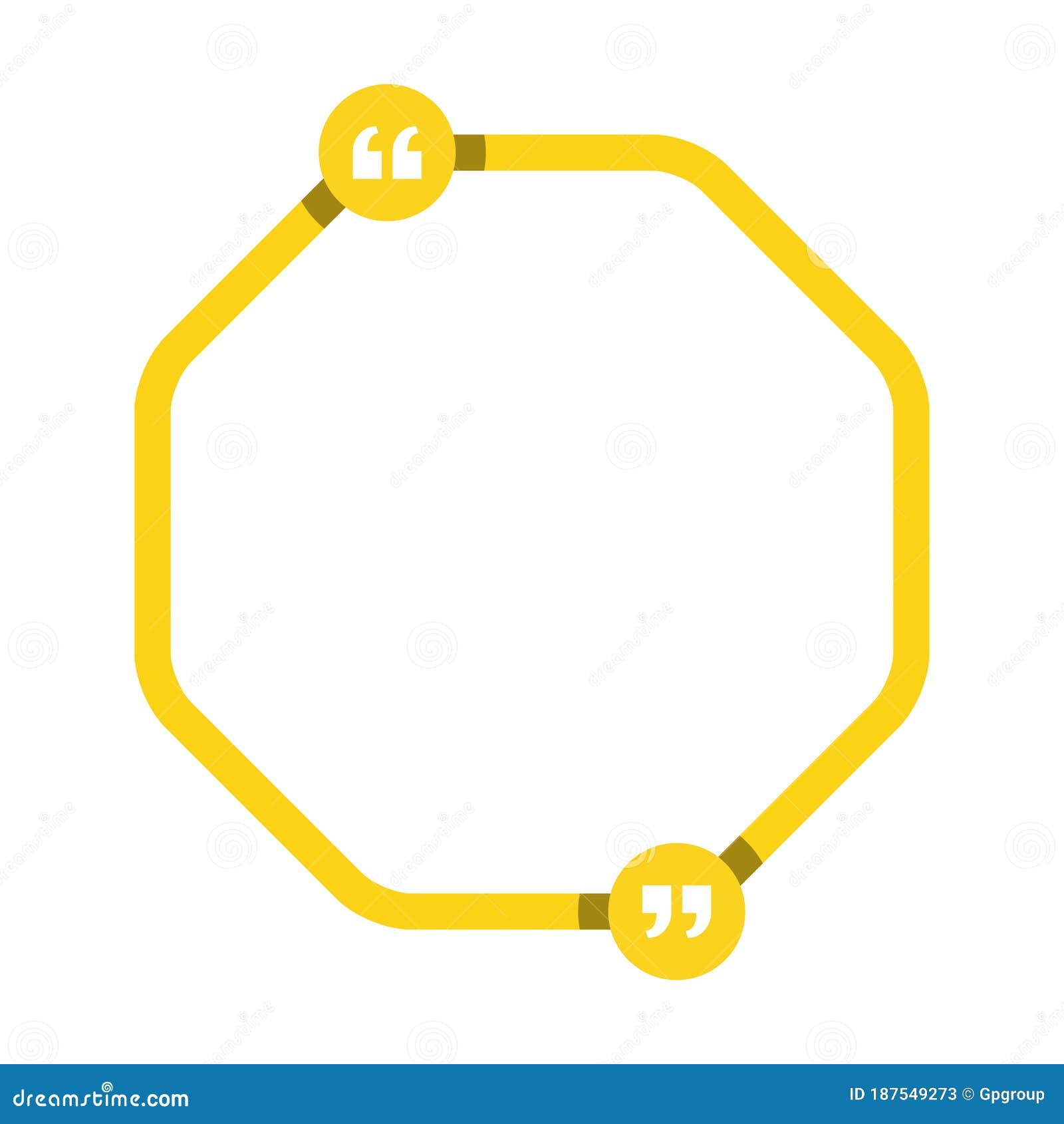 Quotes with Communication Frame Vector Design Stock Vector ...