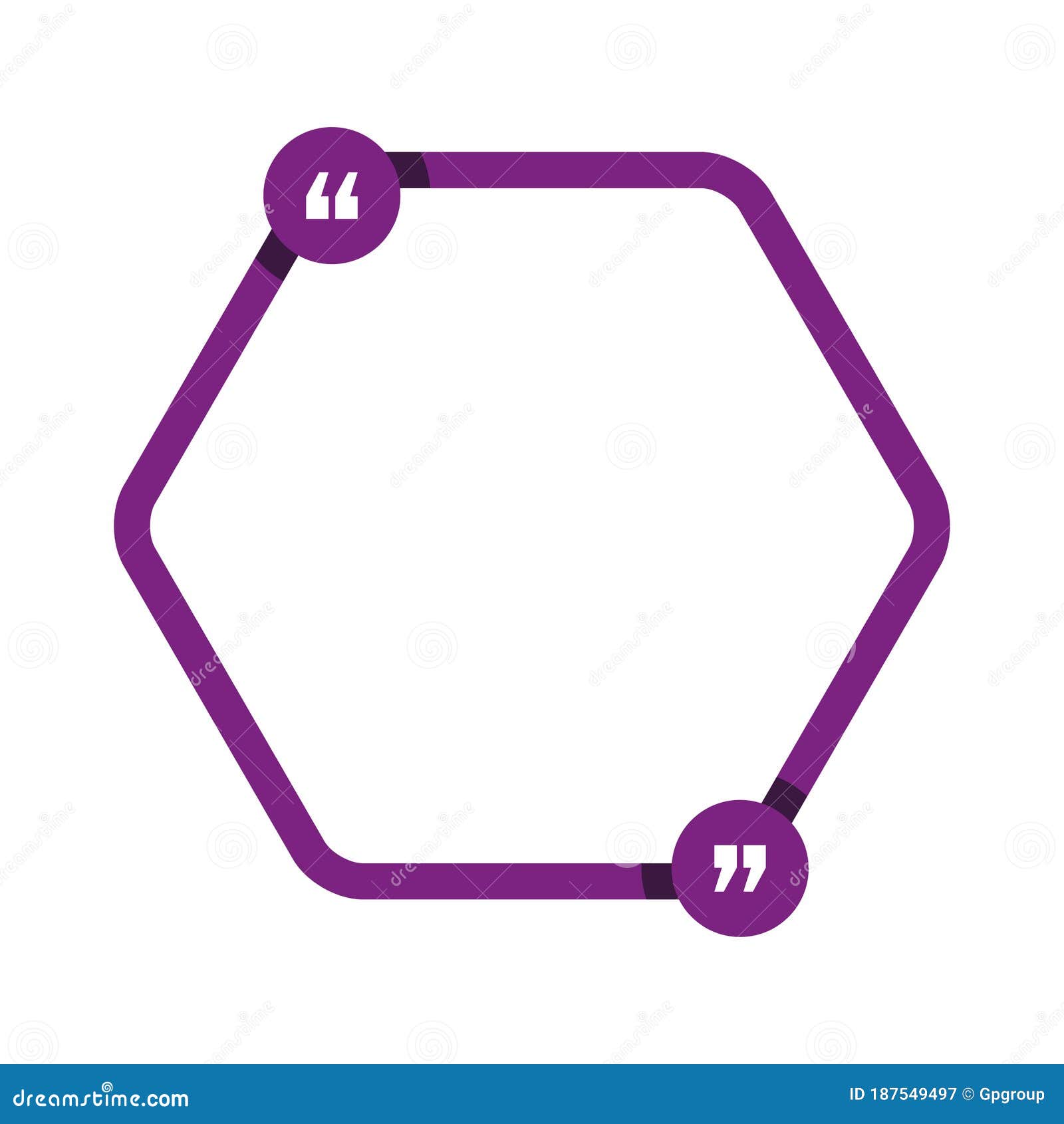 Quotes with Communication Frame Vector Design Stock Vector ...