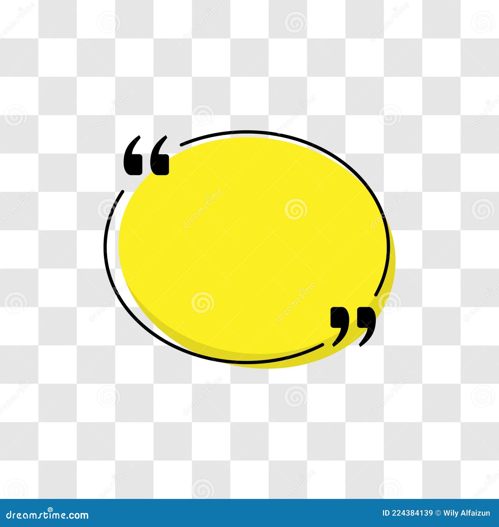 Quotes Frame Dialogue Box Simple Style Stock Vector - Illustration of ...