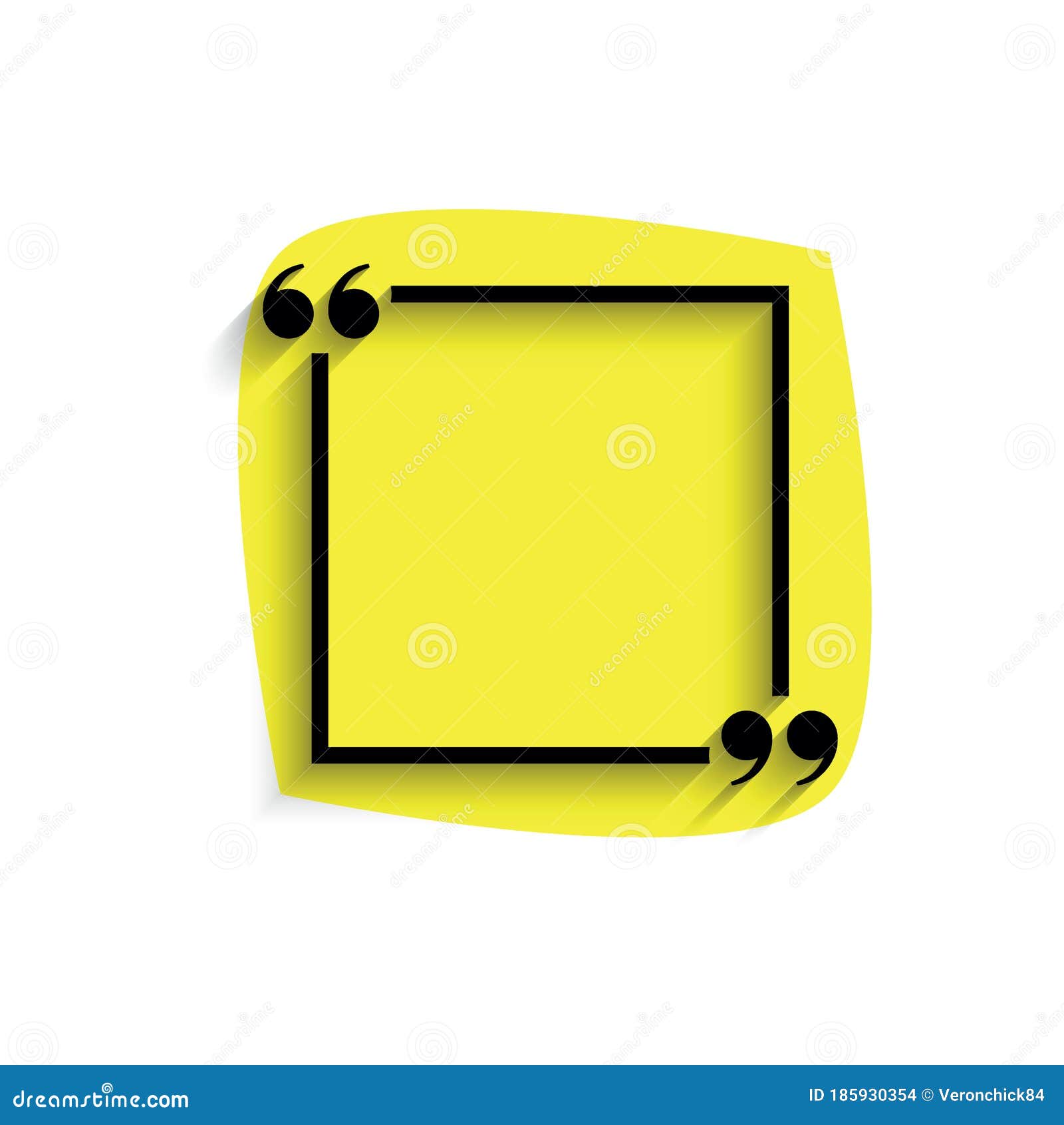 Quotes icon. quotes frame stock vector. Illustration of digital - 185930354