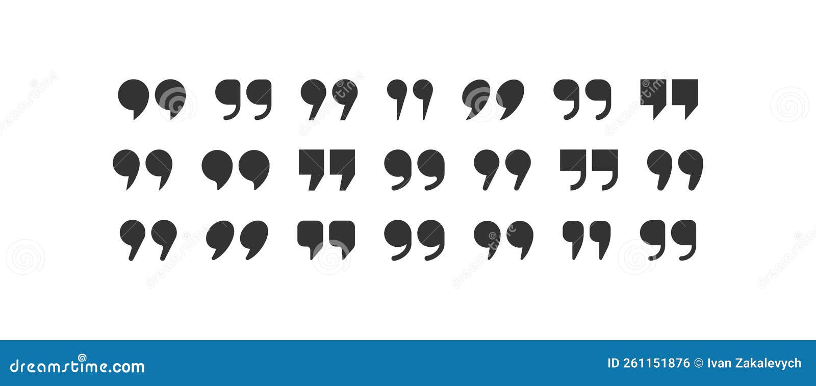 Quotes Icon Vector. Quotemarks Outline, Speech Marks, Inverted Commas ...