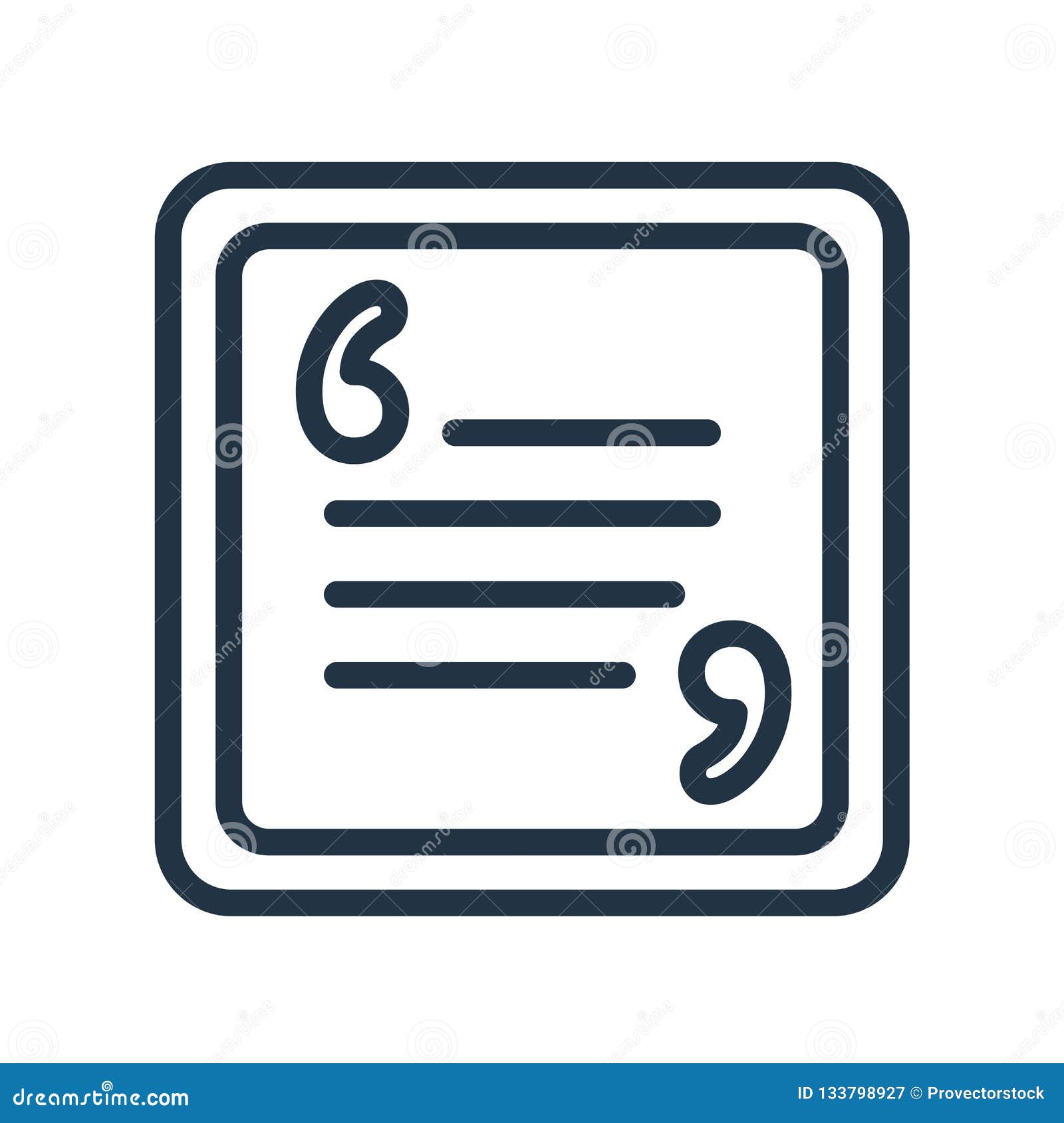 Quotes Icon Set, Citation And Quotation Symbol Vector Illustration ...