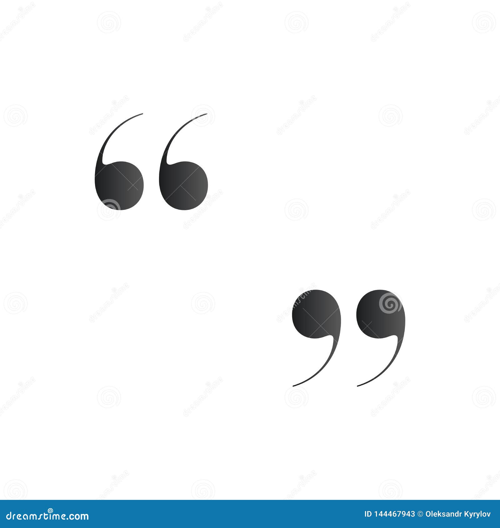 Quotes. Quotation Mark or Symbol, Vector Illustration Isolated on White ...