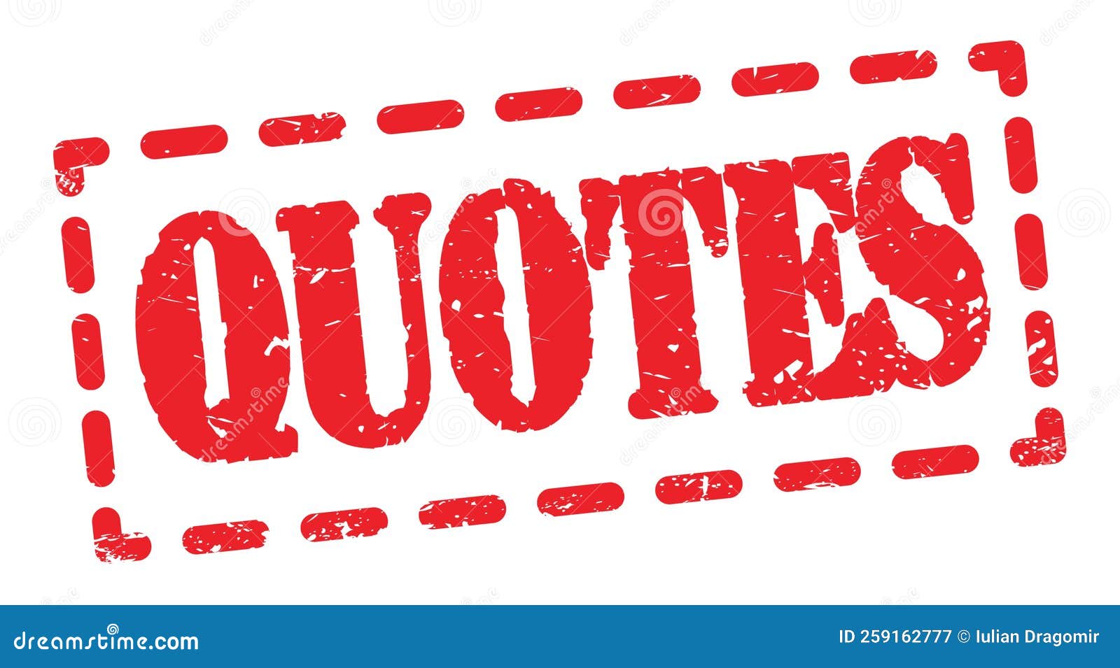 QUOTES Text Written on Red Stamp Sign Stock Illustration - Illustration ...
