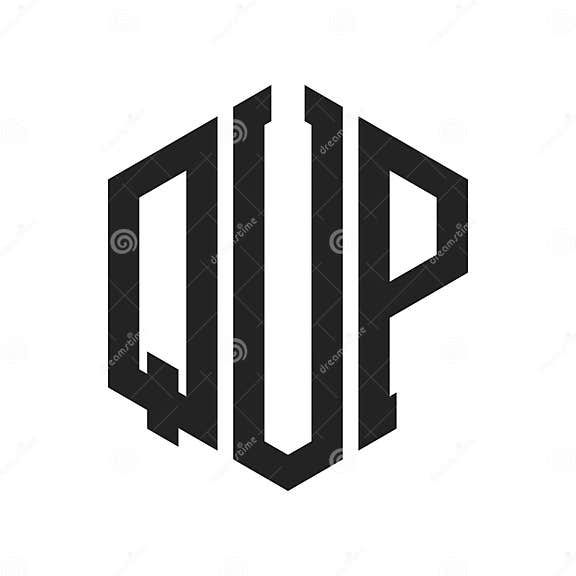 QUP Logo Design. Initial Letter QUP Monogram Logo Using Hexagon Shape ...