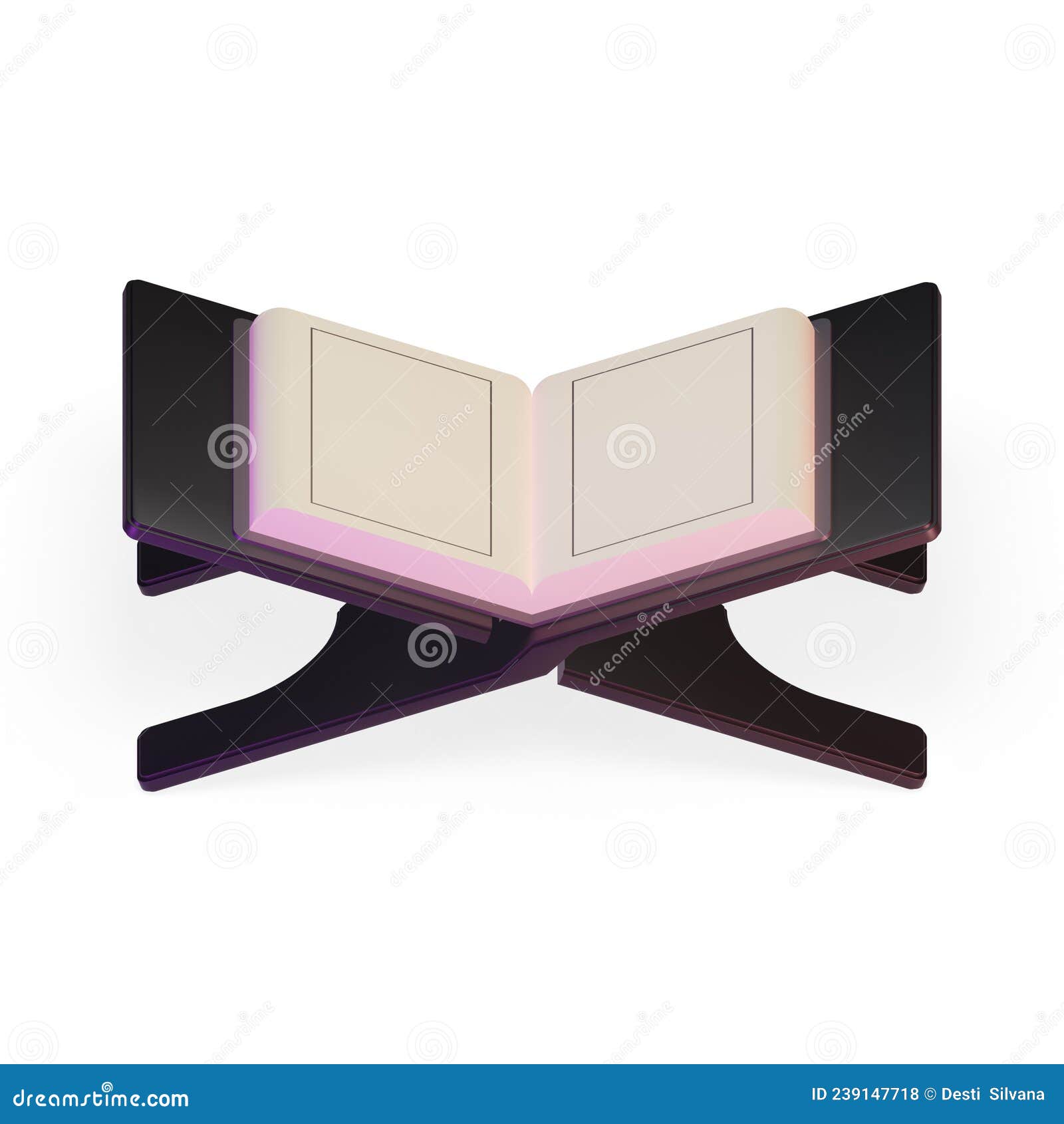Quran 3D Render Illustration Design Elements Stock Illustration ...