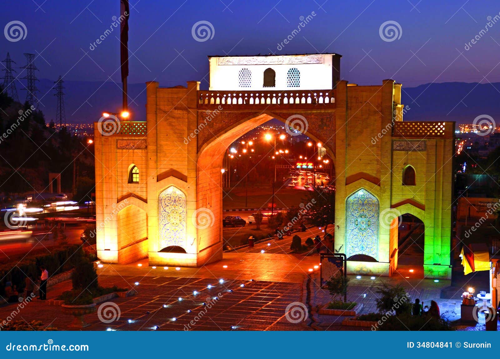 Quran Gate stock image. Image of monument, scene, middle - 34804841