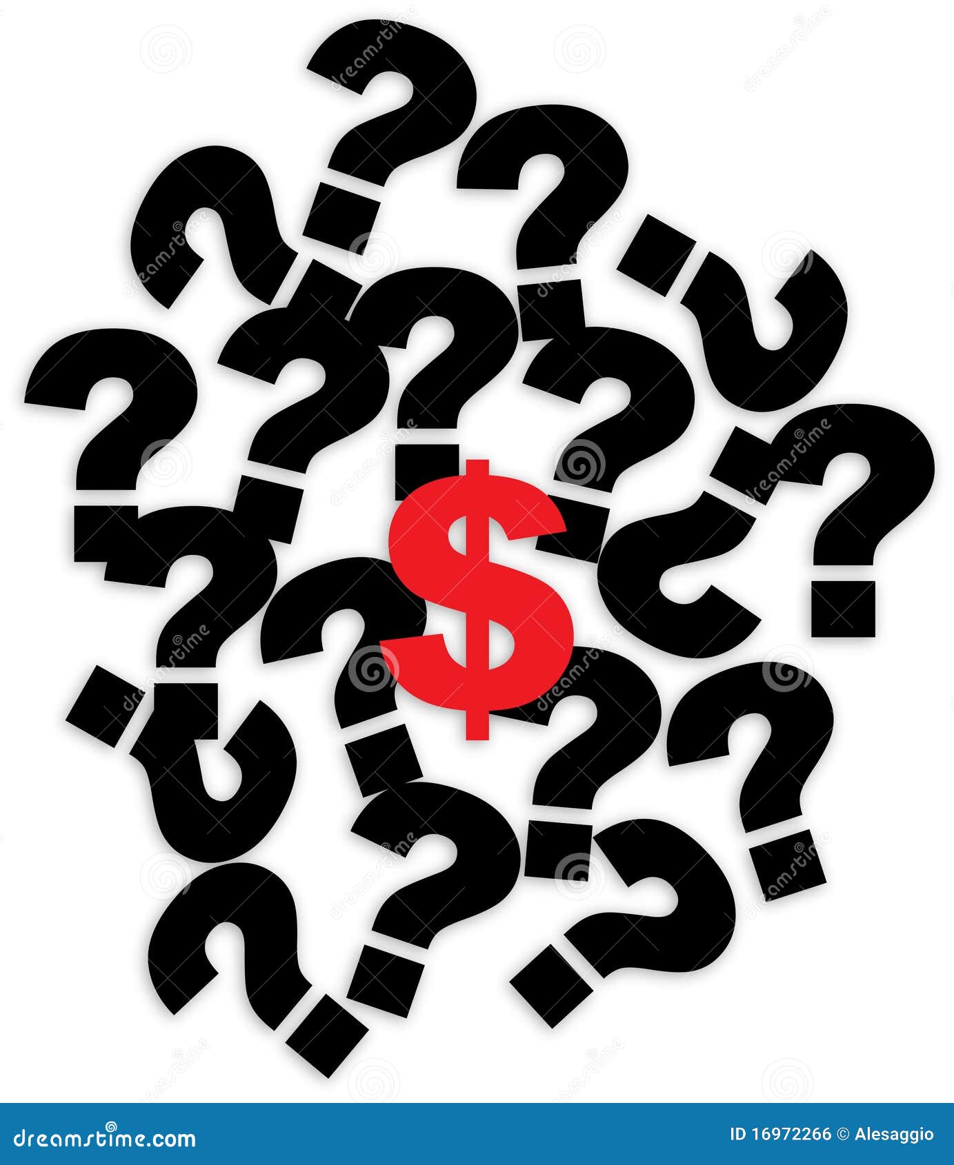 Dark Question Marks Background - Retro Style Royalty-Free Cartoon ...