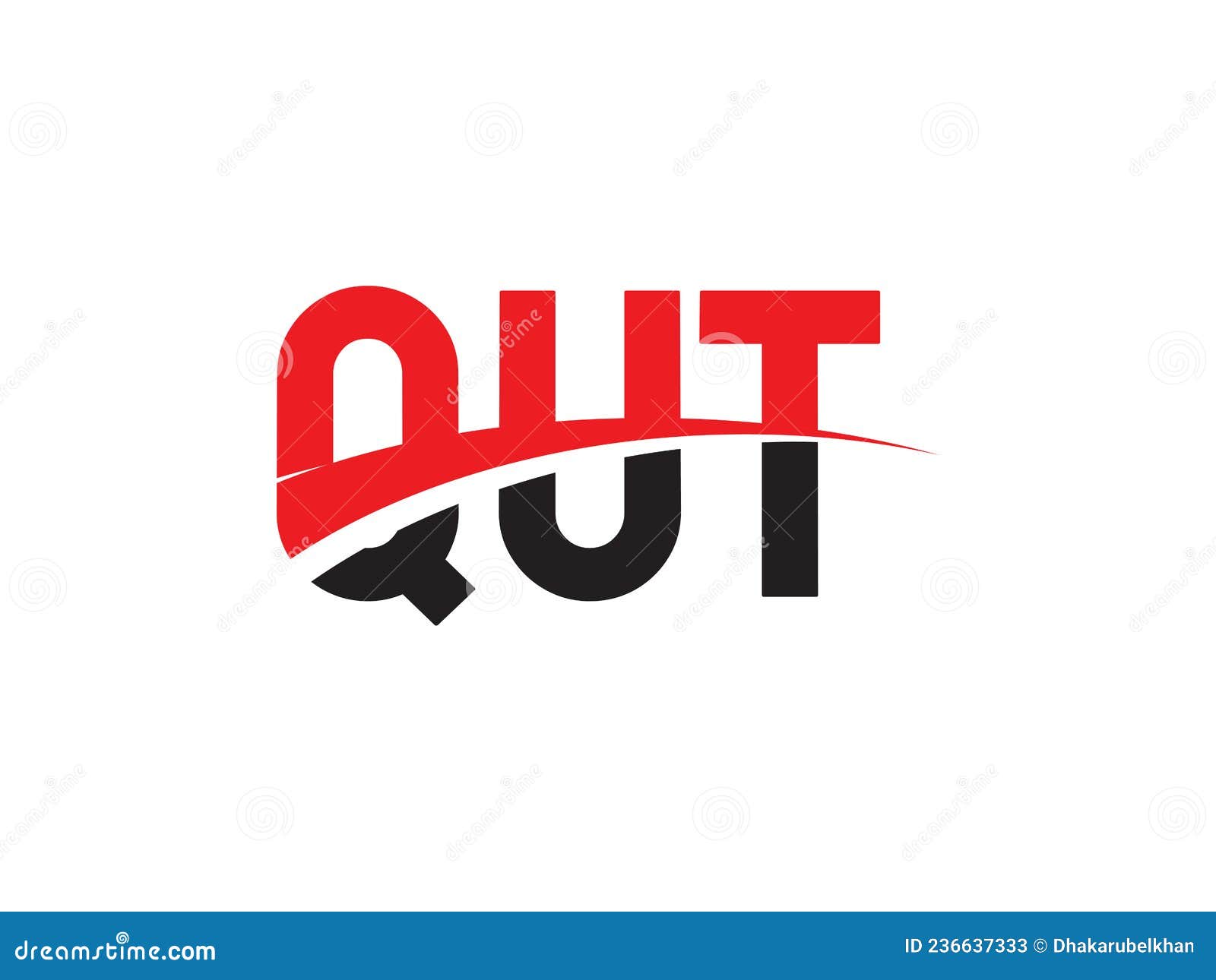 QUT Letter Initial Logo Design Vector Illustration Stock Vector ...