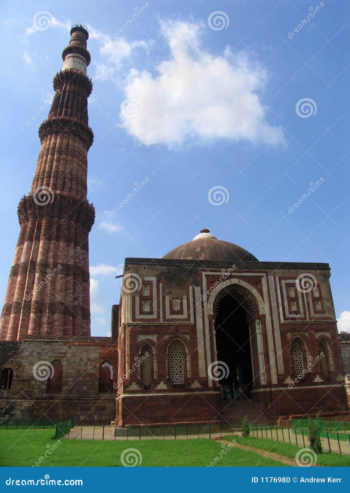 Qutab Minar, Delhi, India stock photo. Image of qutb, mason - 1176980
