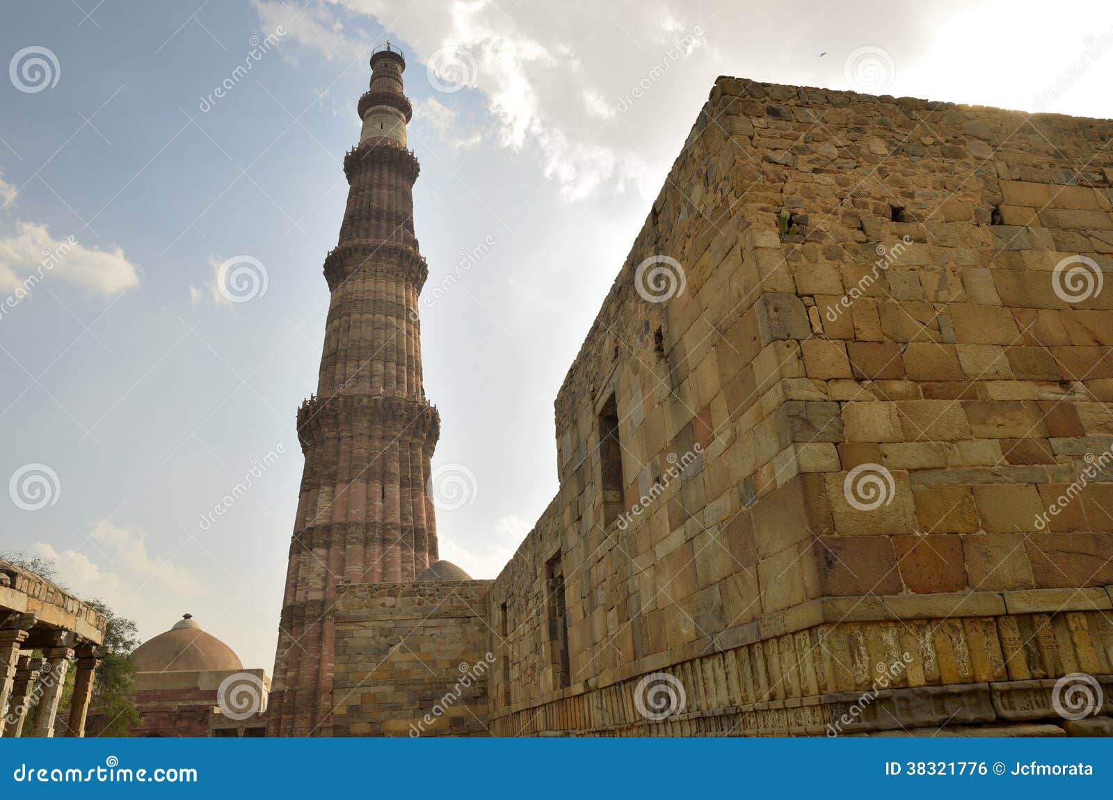 Qutb complex stock photo. Image of landmark, sandstone - 38321776