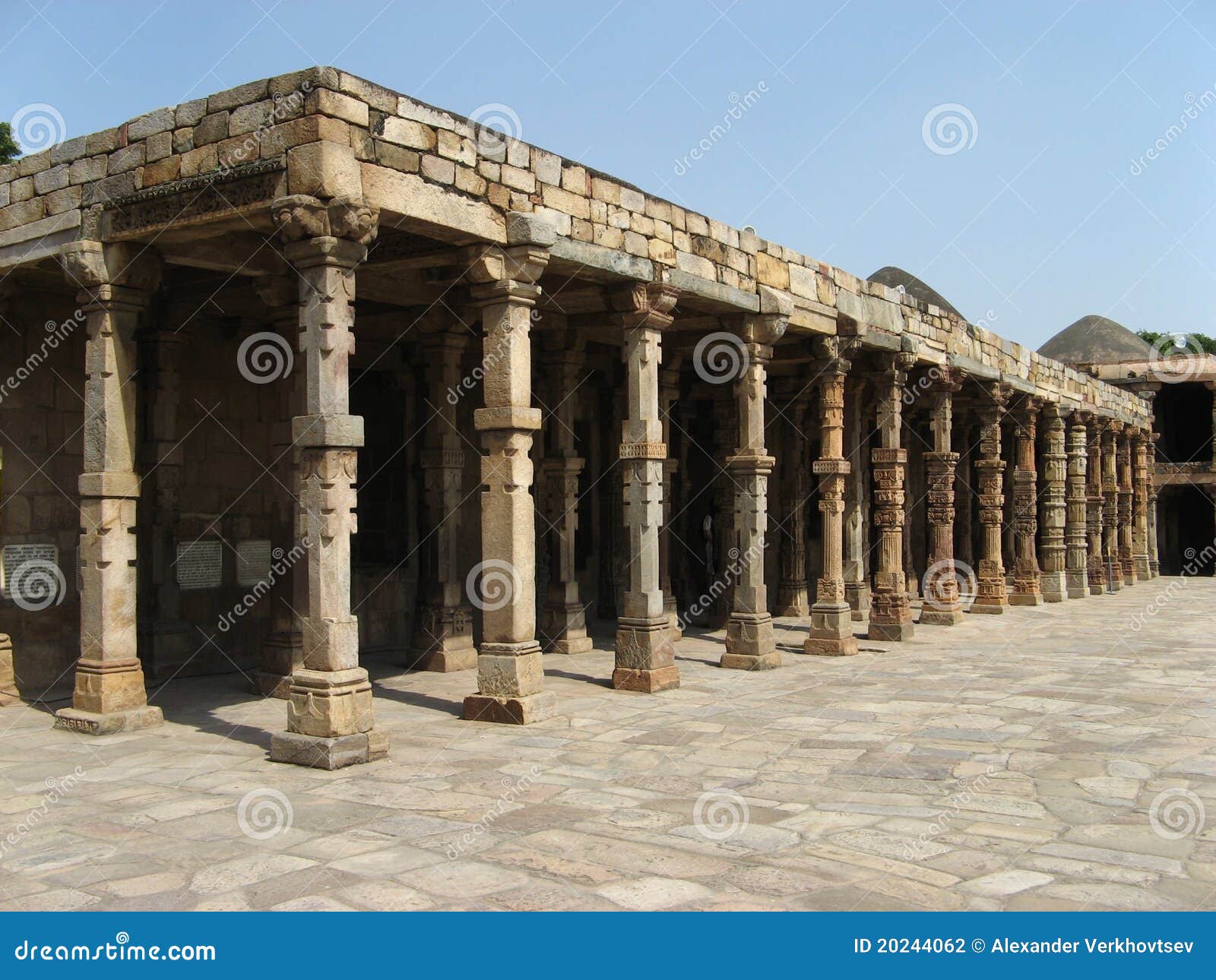 Qutb Minar Complex stock photo. Image of islamic, brick - 20244062
