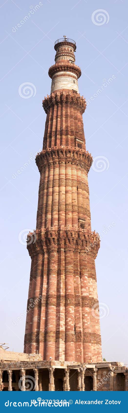 Qutb Minar 2nd Tallest Minar In Delhi Stock Photo | CartoonDealer.com ...