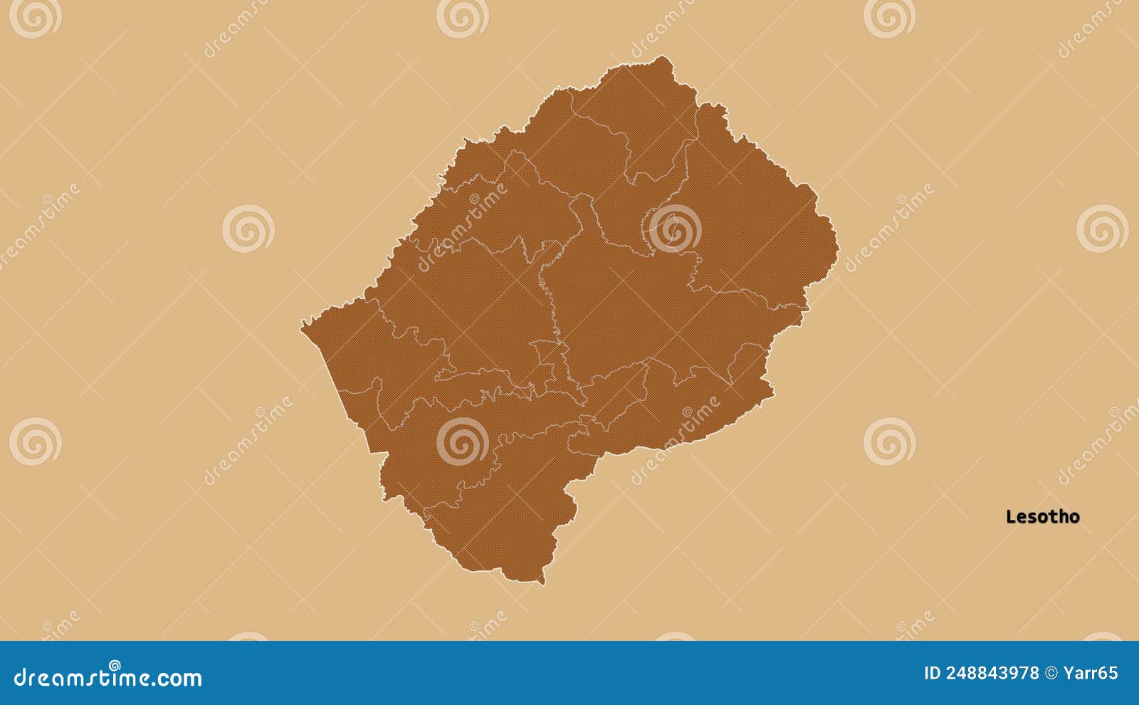 Quthing Location. Lesotho. Solid Patterned Map Stock Footage - Video of ...
