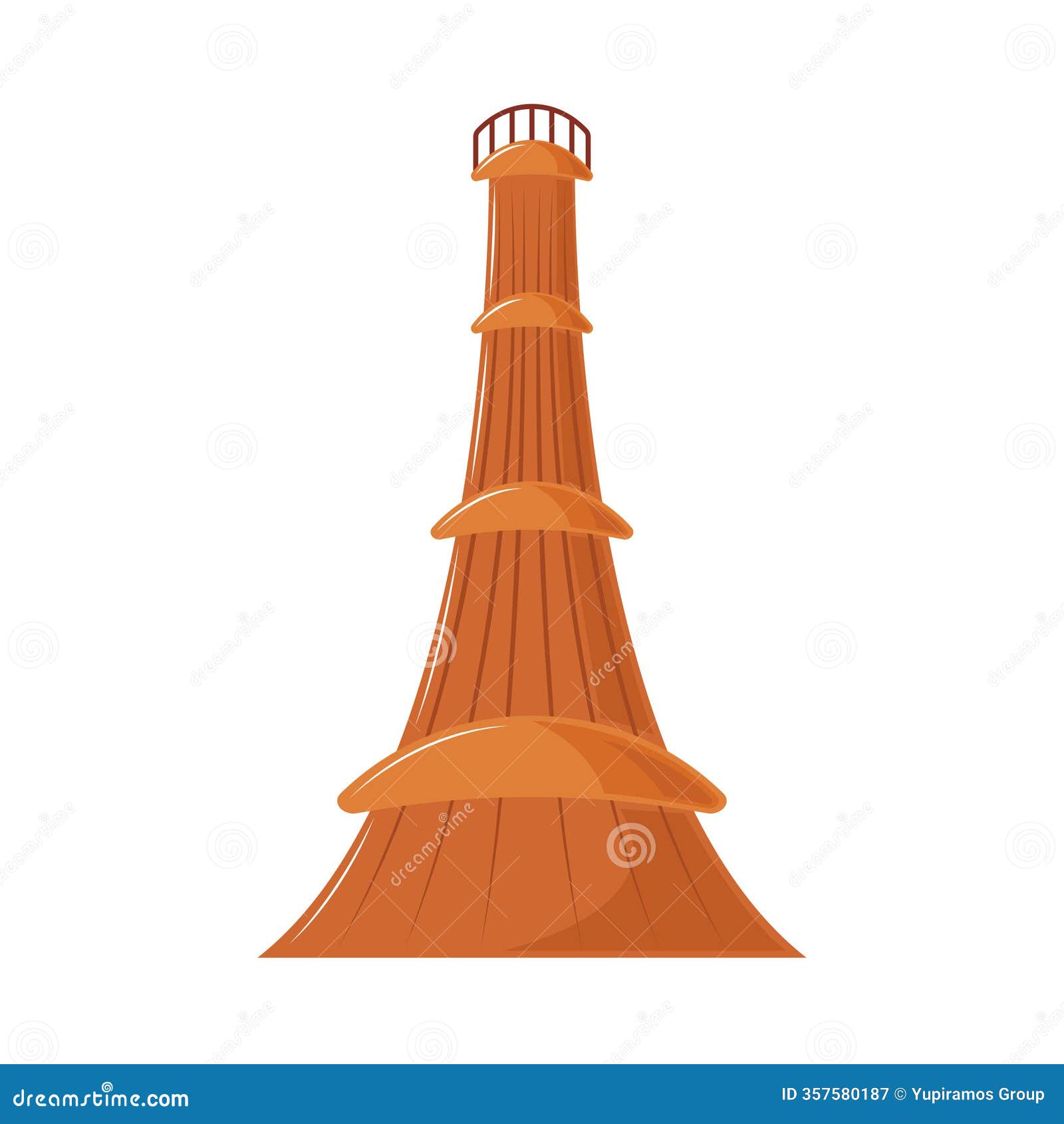 Qutub Minar, UNESCO World Heritage Site In New Delhi, India Cartoon ...