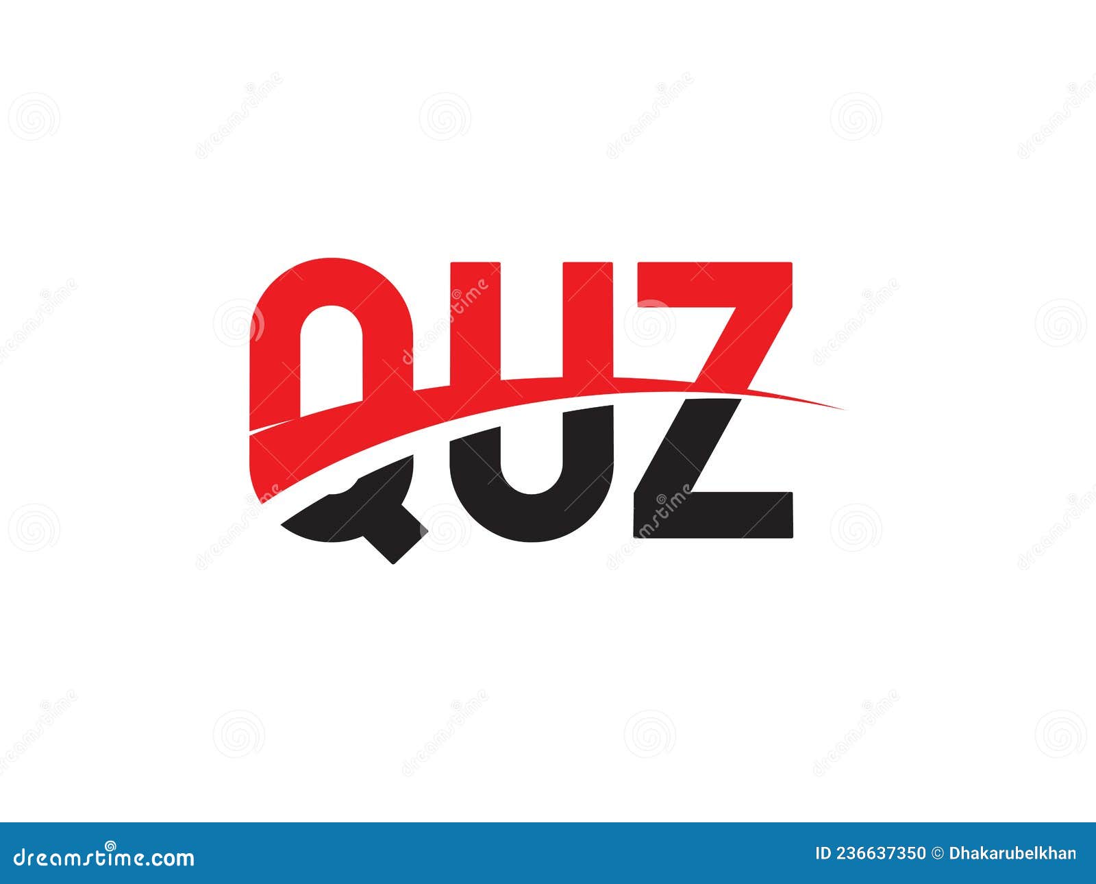 QUZ Letter Initial Logo Design Vector Illustration Stock Vector ...