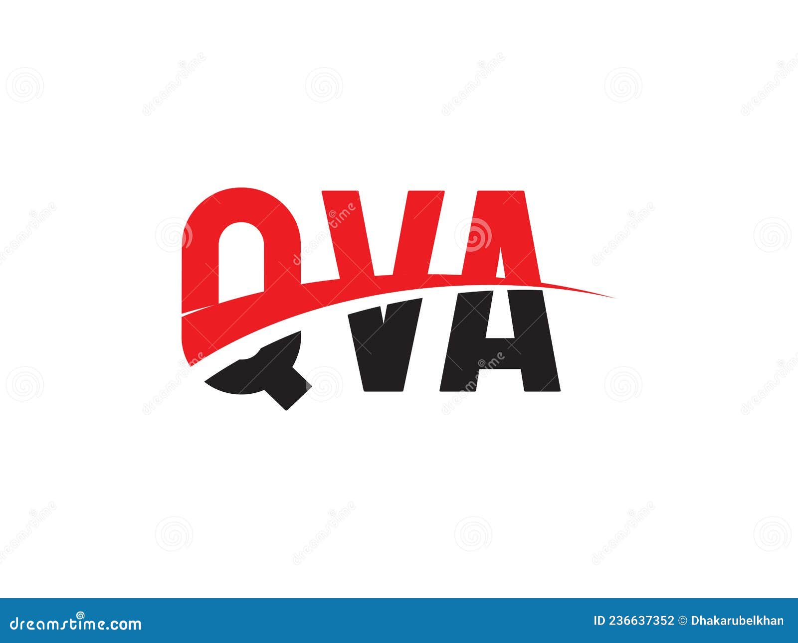 QVA Letter Initial Logo Design Vector Illustration Stock Vector ...