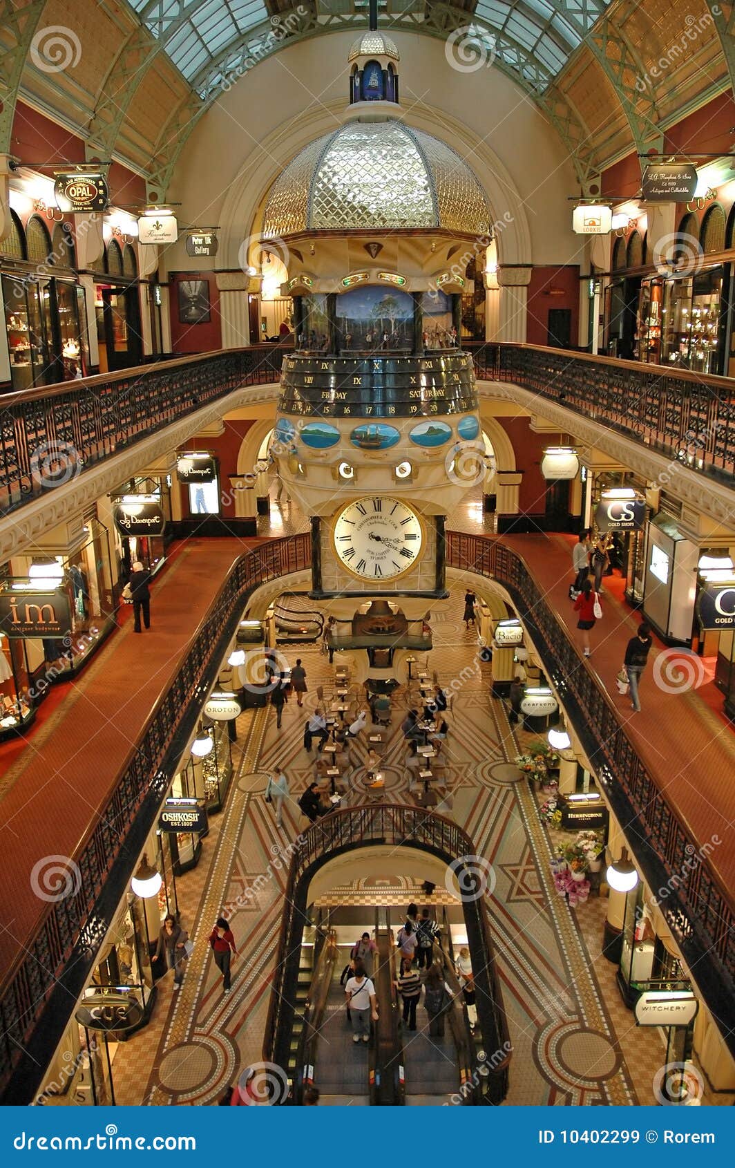 QVB interior editorial stock image. Image of motion, purchase - 10402299