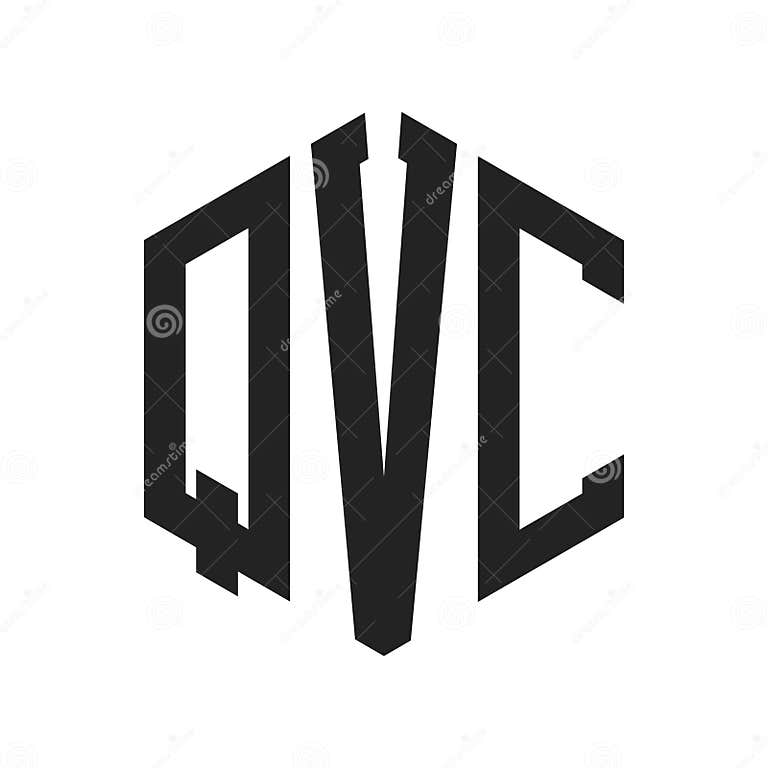 QVC Logo Design. Initial Letter QVC Monogram Logo Using Hexagon Shape ...
