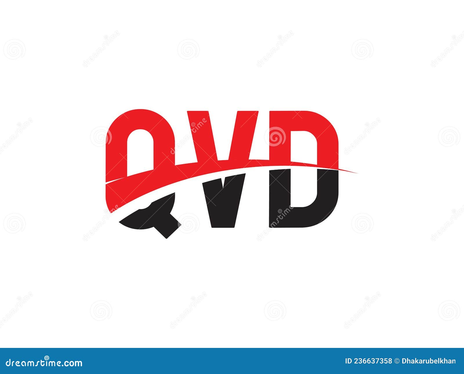 QVD Letter Initial Logo Design Vector Illustration Stock Vector ...