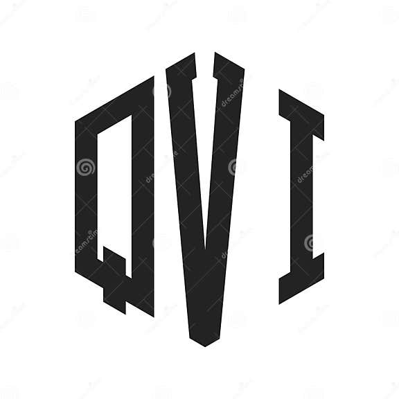 QVI Logo Design. Initial Letter QVI Monogram Logo Using Hexagon Shape ...