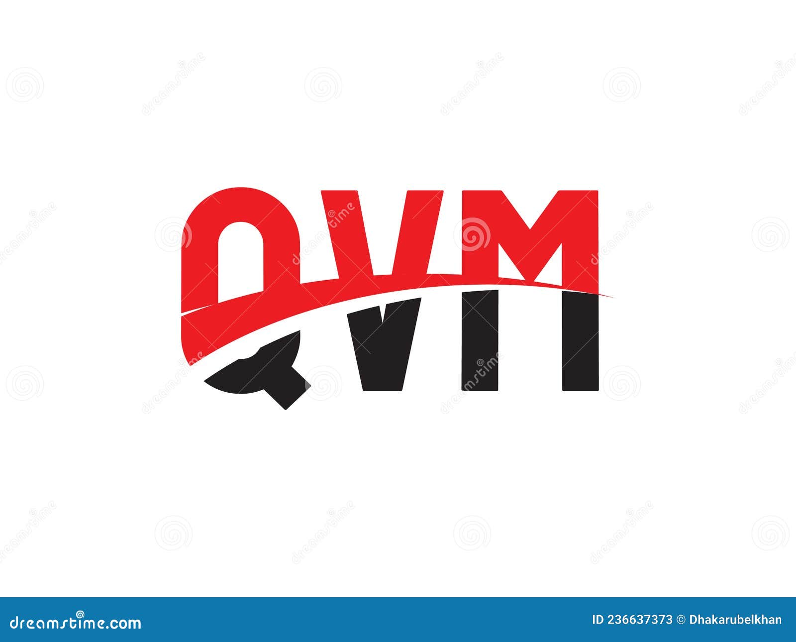 QVM Letter Initial Logo Design Vector Illustration Stock Vector ...