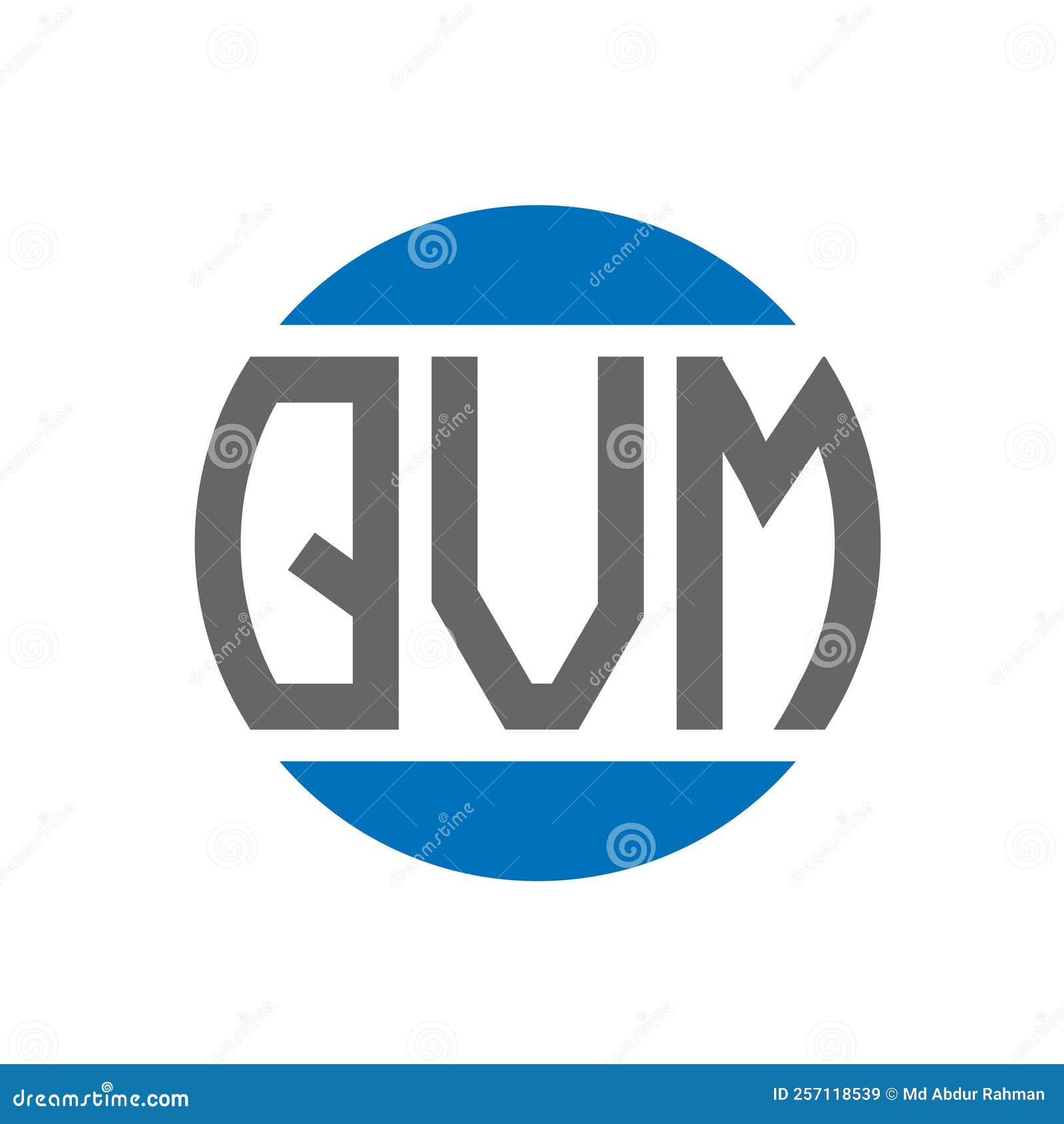 QVM Letter Logo Design on White Background. QVM Creative Initials ...